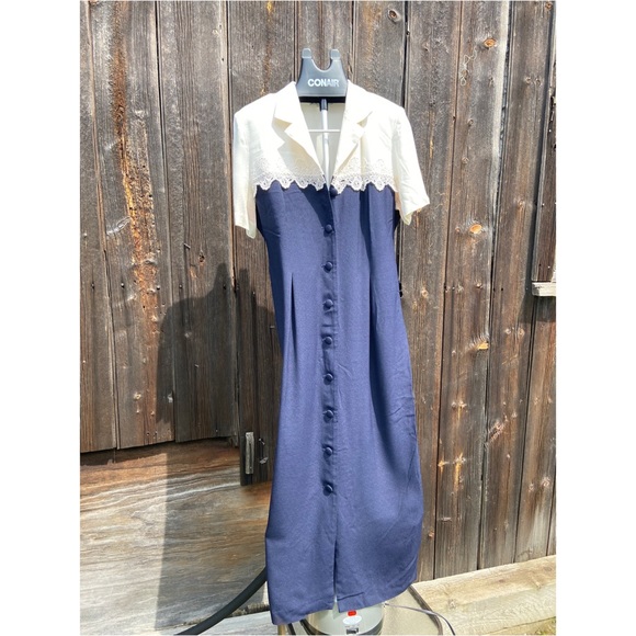 Dress Barn | Dresses | Vintage Item Adorable Long Dress Barn Dress ...